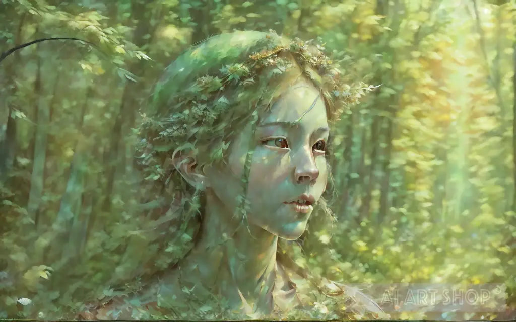 "Enchanting Portrait: The Mother of the Forest in Nature's...
