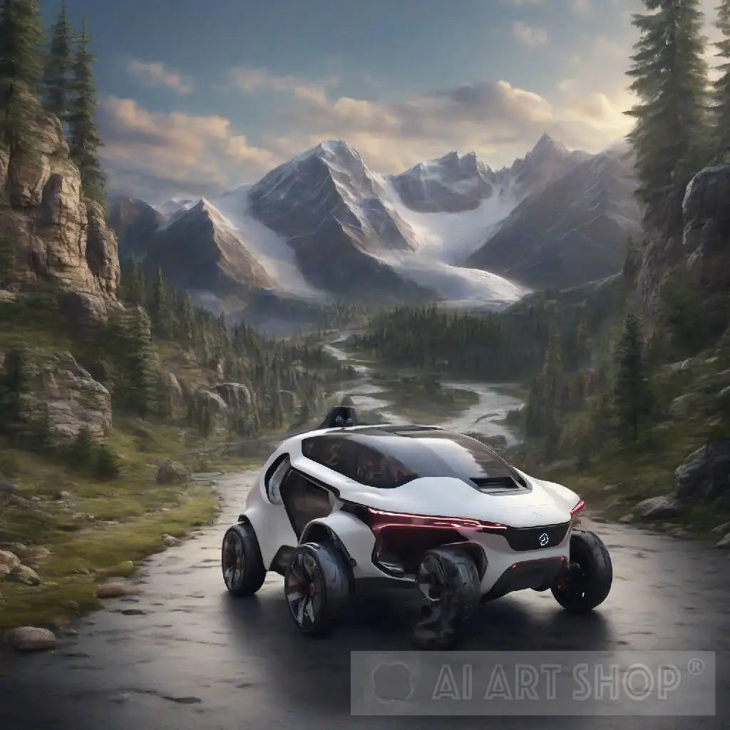 ai car, mountain car, future car, imagination, magic car, future, s...