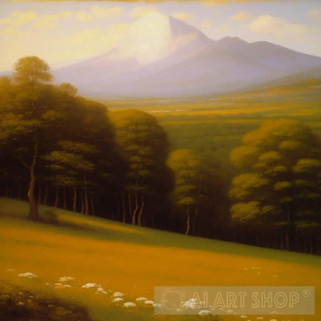 here is a mountain print