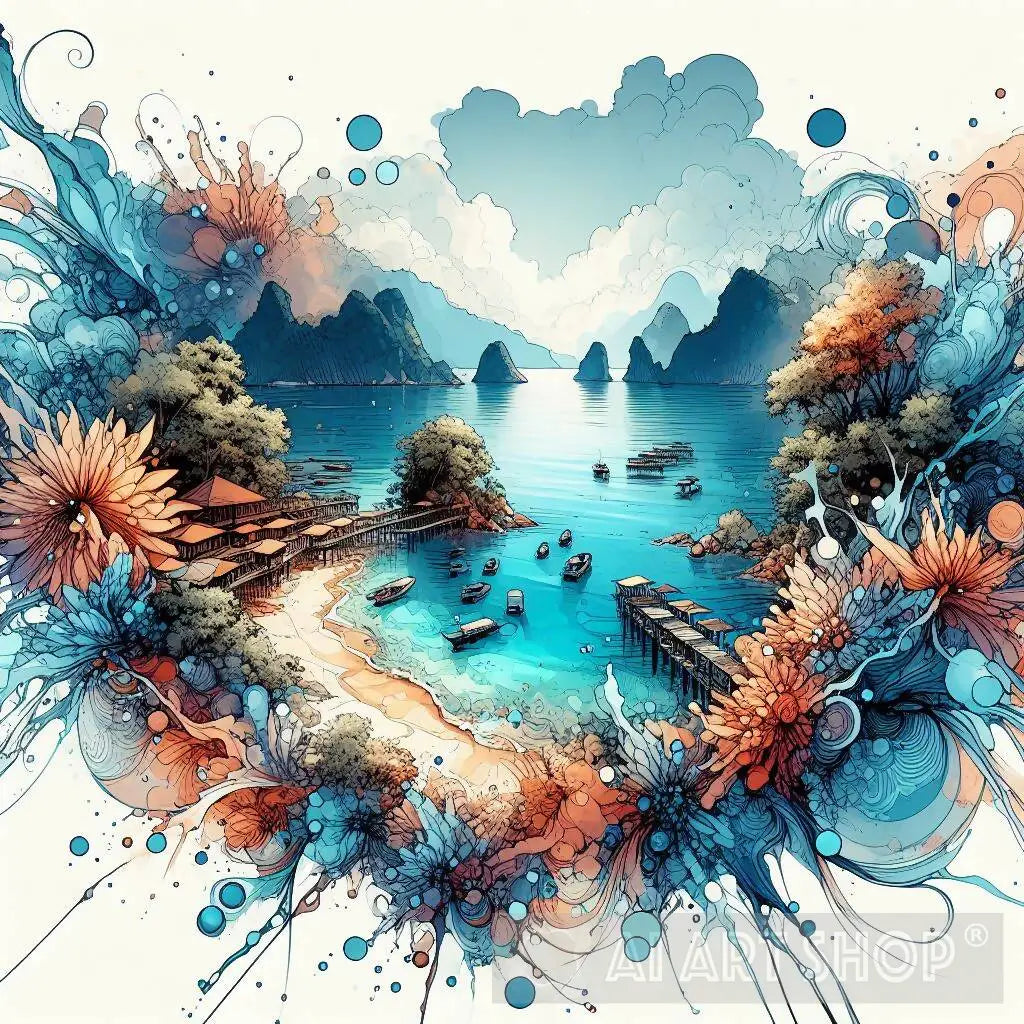 Mountain view painting