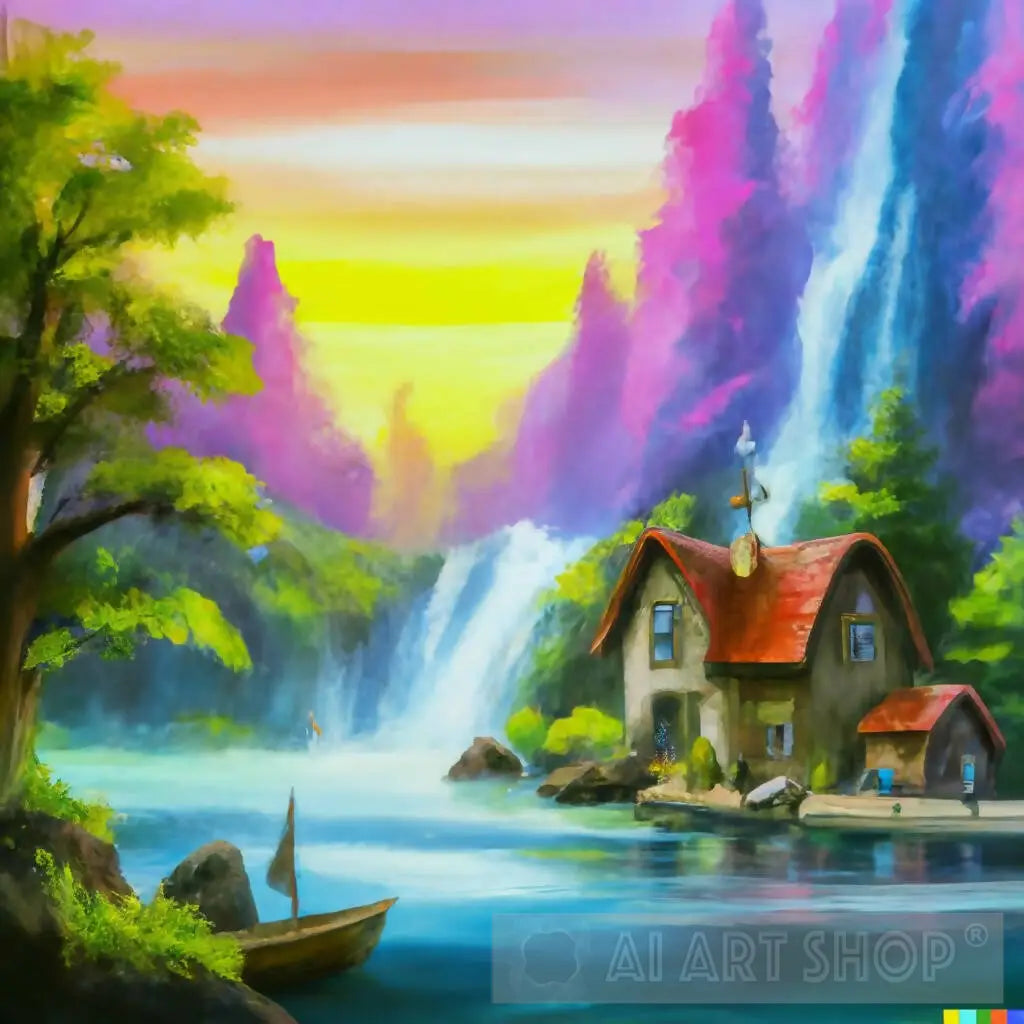Multicolored landscape.