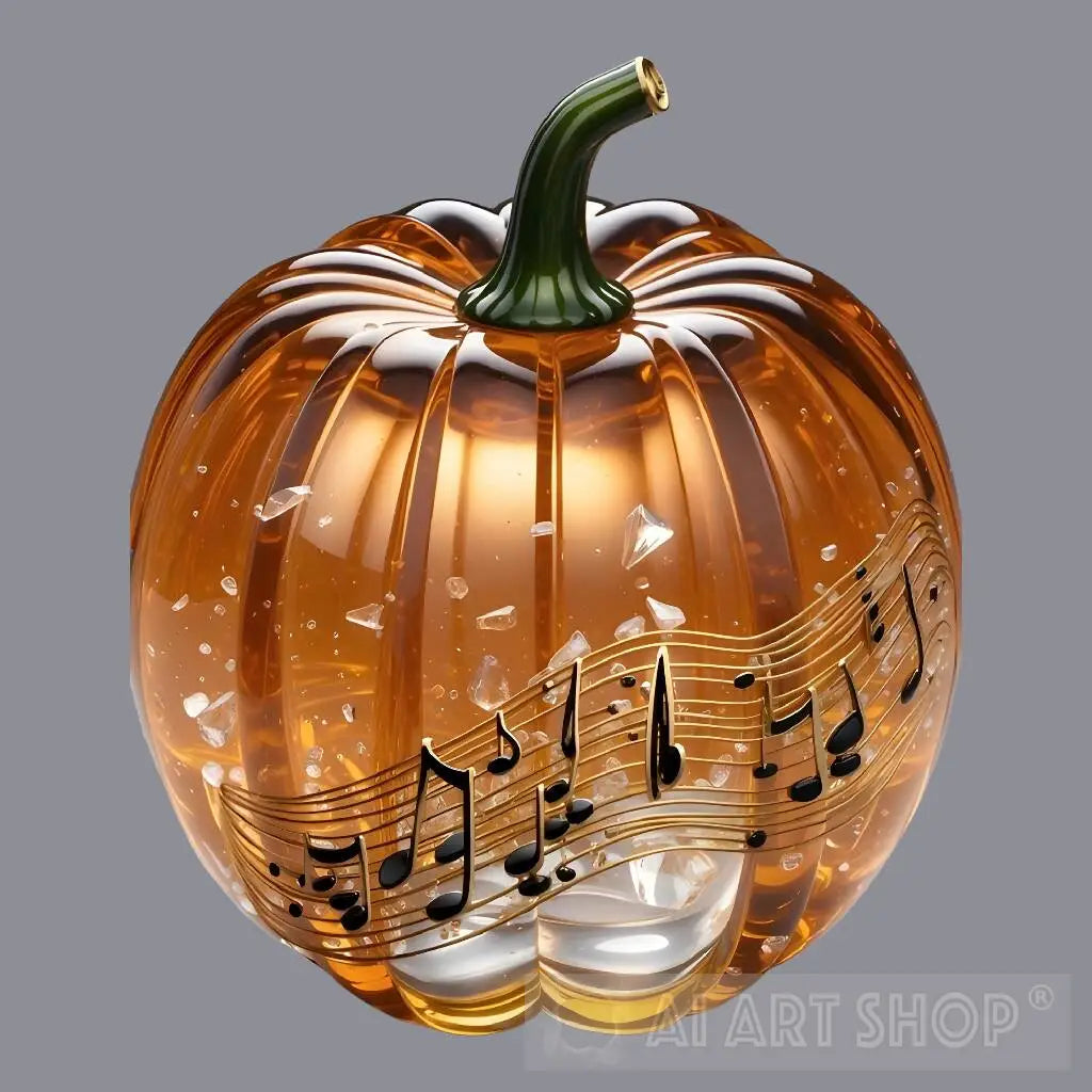 Music Note Pumpkin, Harmony In Art, Halloween, Pumpkin, Whimsical M...