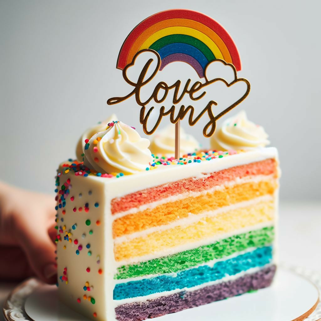 LGBT Pride Rainbow Layer Cake