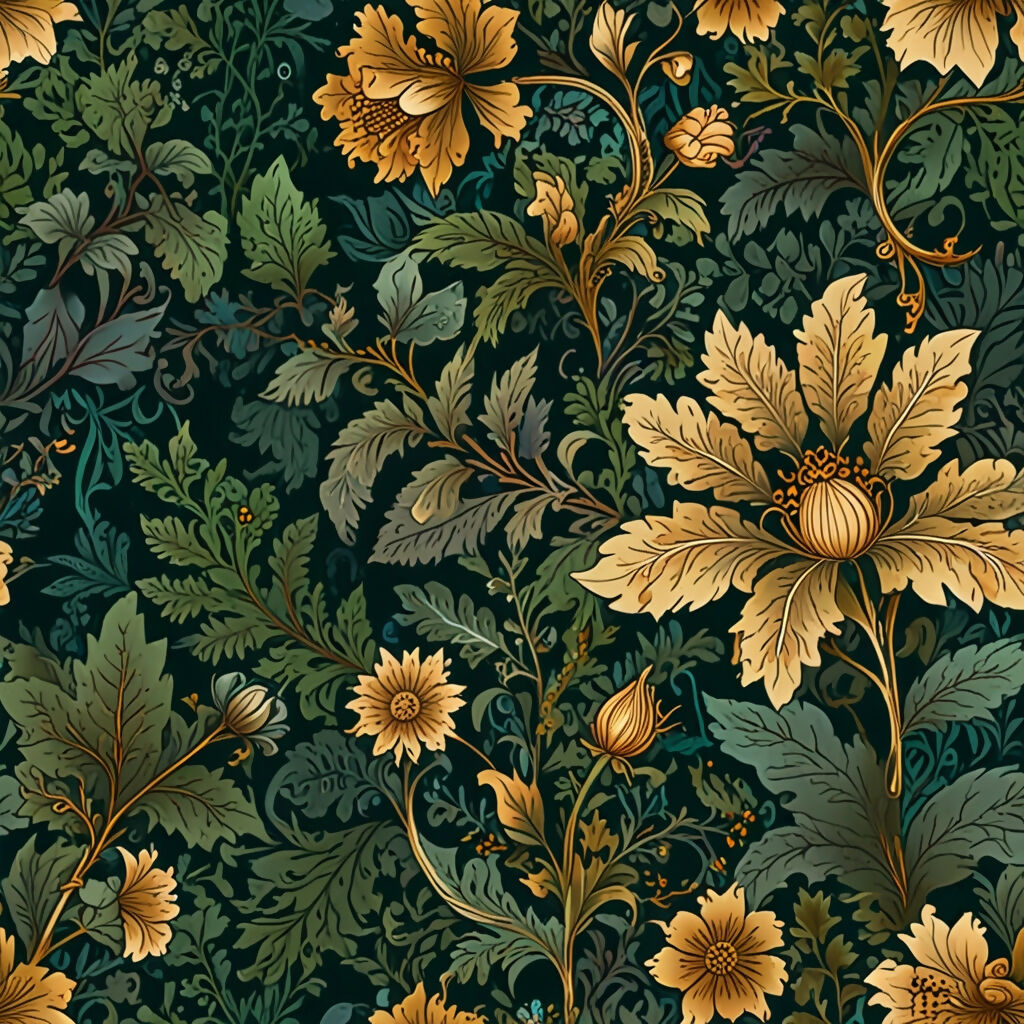 luxurious William Morris inspired floral