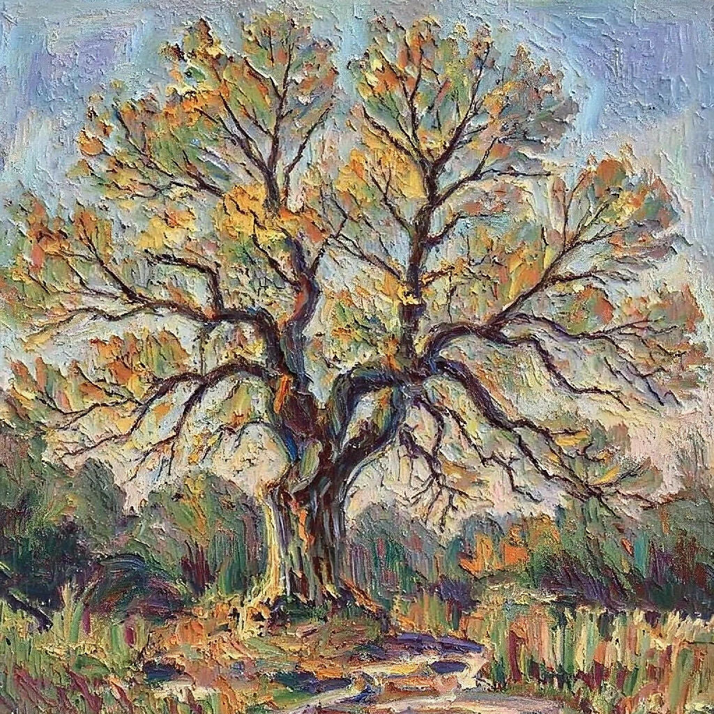 Tree with positive energy - art
