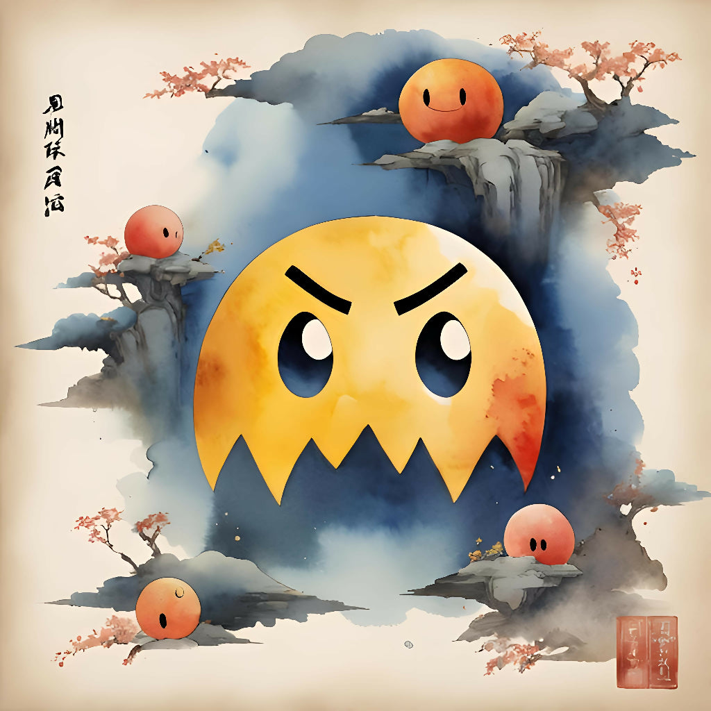 Pac-Man Chinese Painting