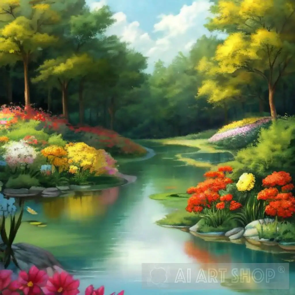 Captivating natural scenery. Picturesque landscape. Tranquil and sc...
