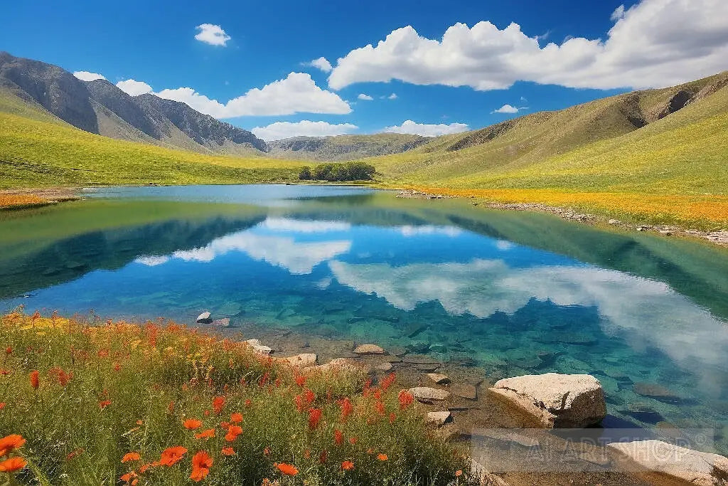 Serene Landscapes Nature-inspired Art Scenic Views Tranquil Wall De...