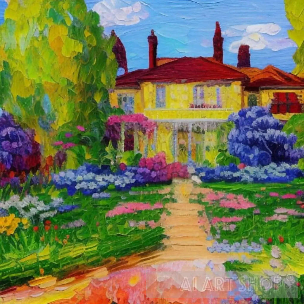 Victorian house and garden