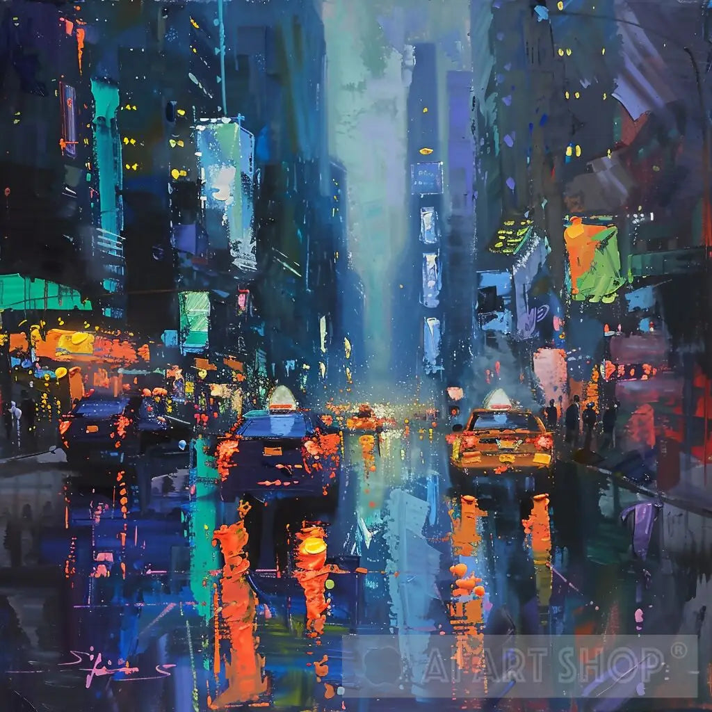 Neon Nightlife - Abstract Urban Art