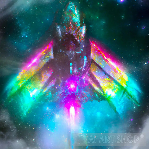 Neon Nova: AI generated comic book sci-fi art painting depicts a fu...