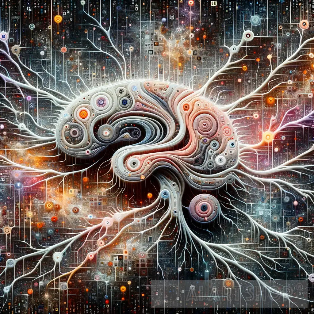 Contemporary AI Art - Neural Nexus: Thought Threads