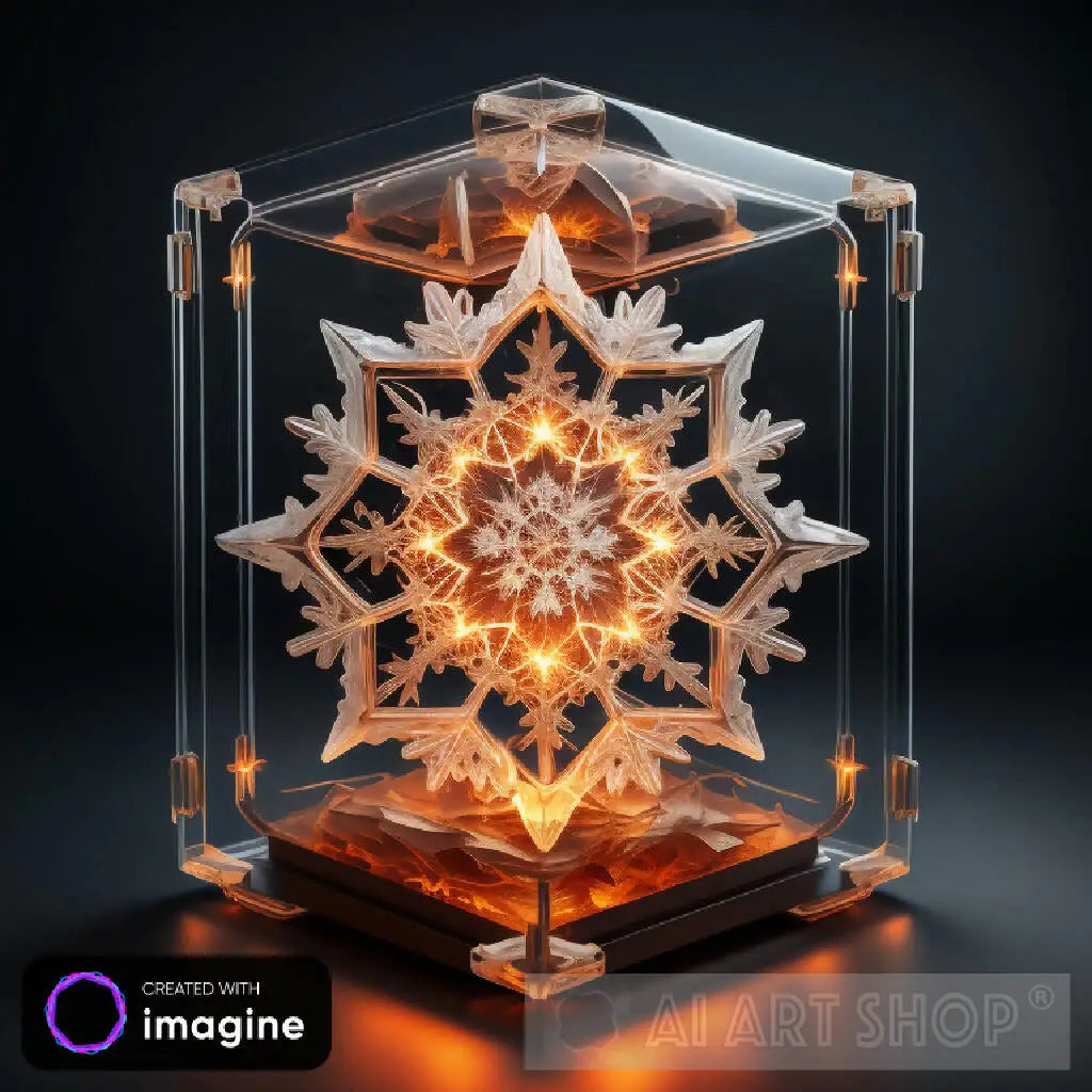 Nevermelt Flaming Snowflake