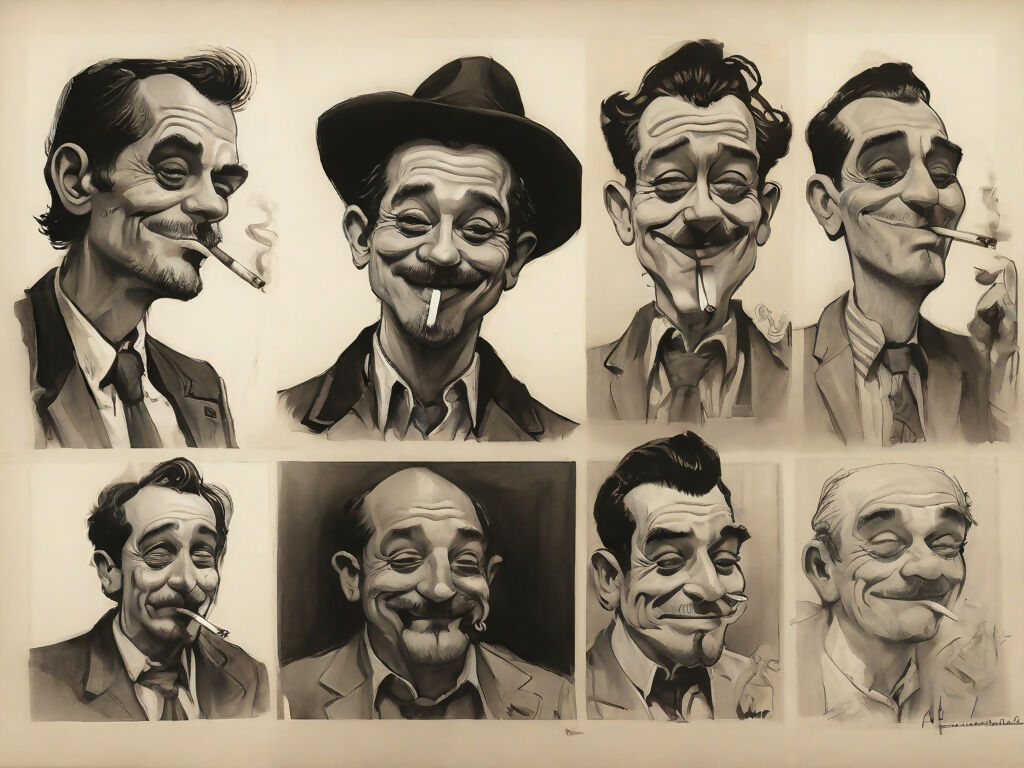 Characters Painting Decor People Audience Waiting Beautiful Wonderf...