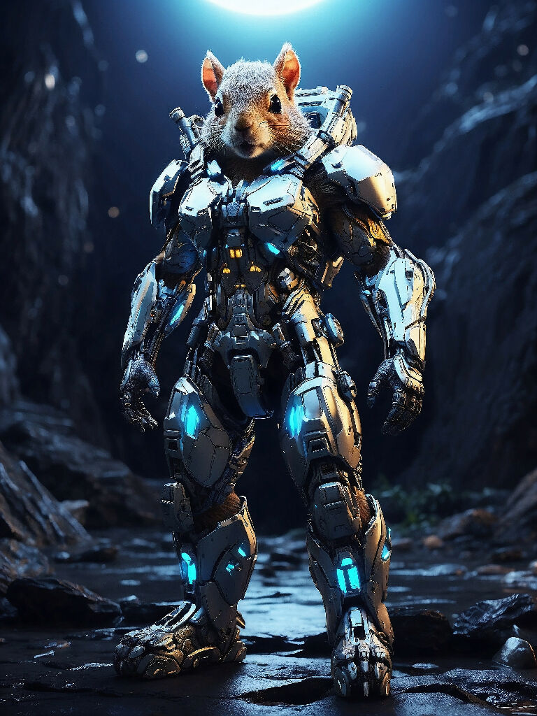 Squirrel in cyborg body #4