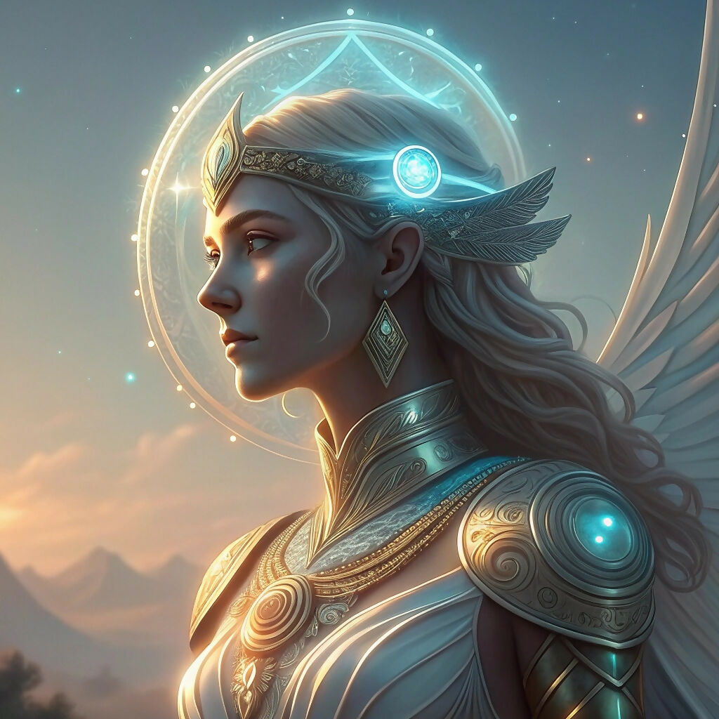 Ethereal Celestial Goddess Digital Art Ethereal, Celestial, Goddess...