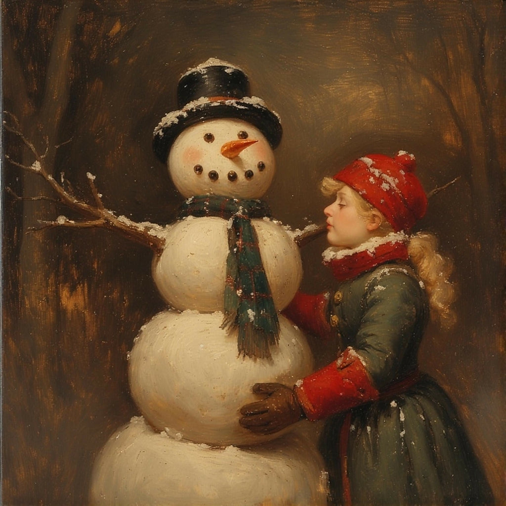 Christmas snowman - Winter's Gentle Companion