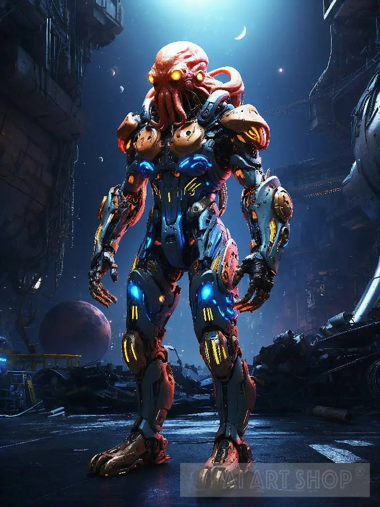 Octopus in cyborg body #2