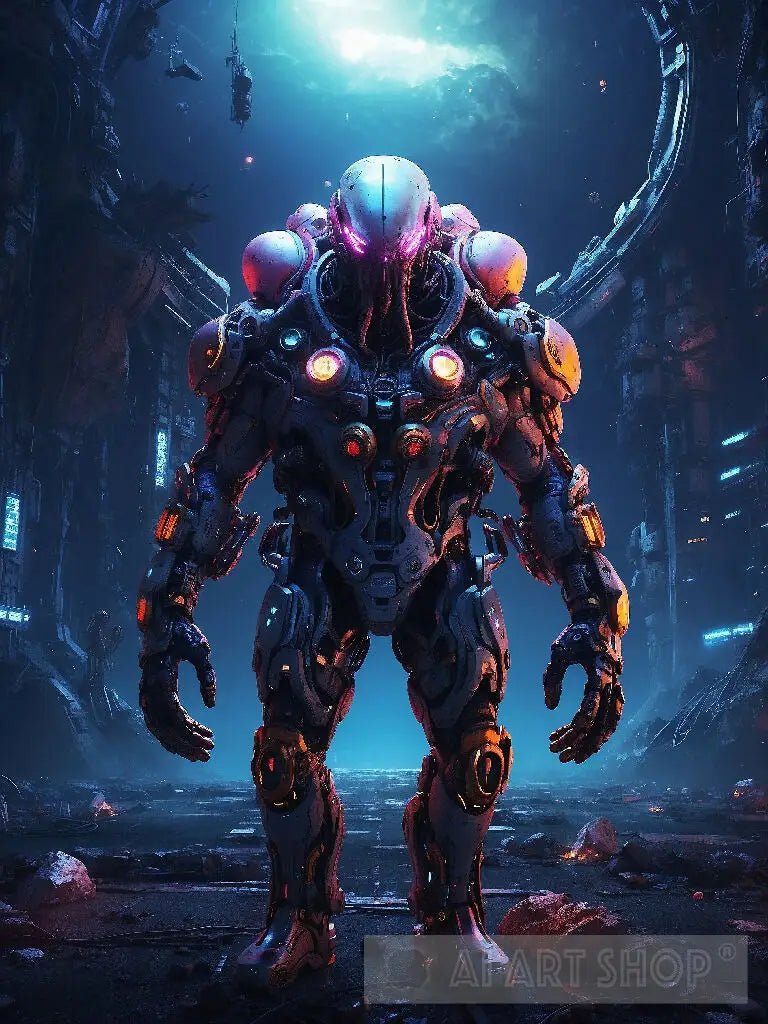 Octopus in cyborg body #3