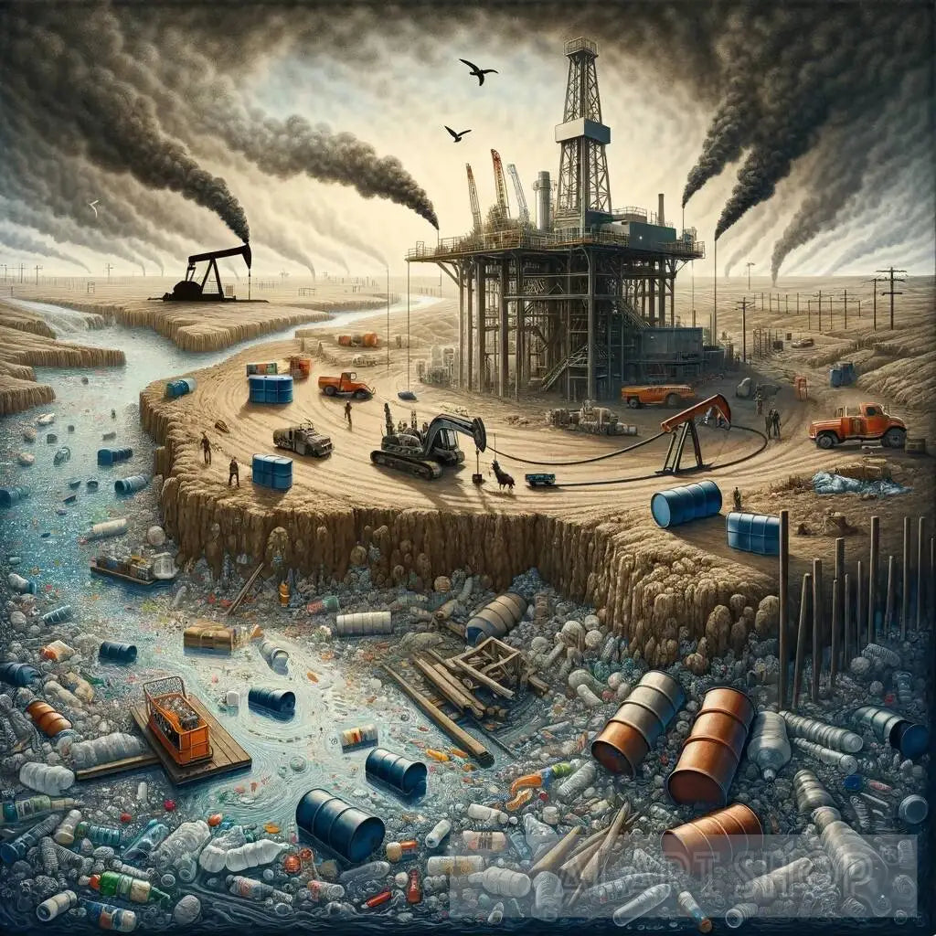 Oil plastic pollution