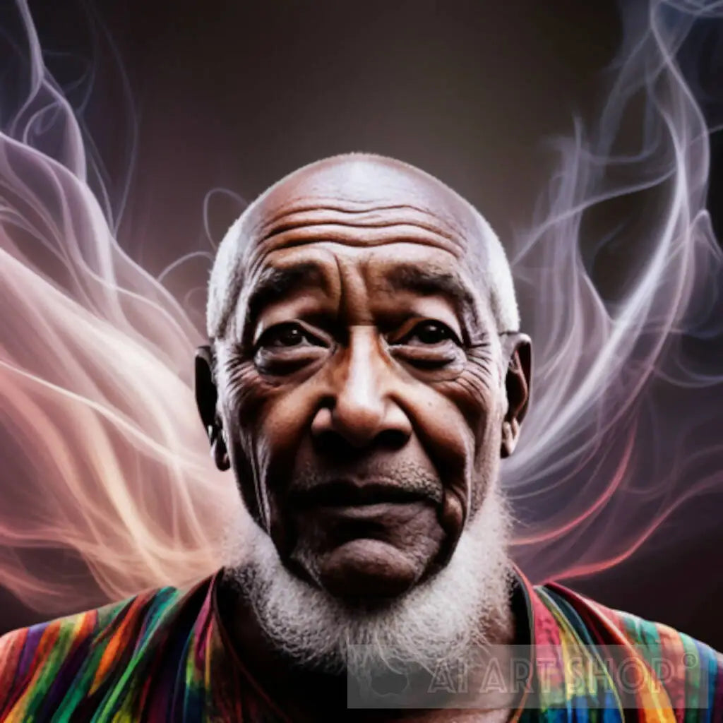 Photography close up portrait of an old Asian man with wispy white ...