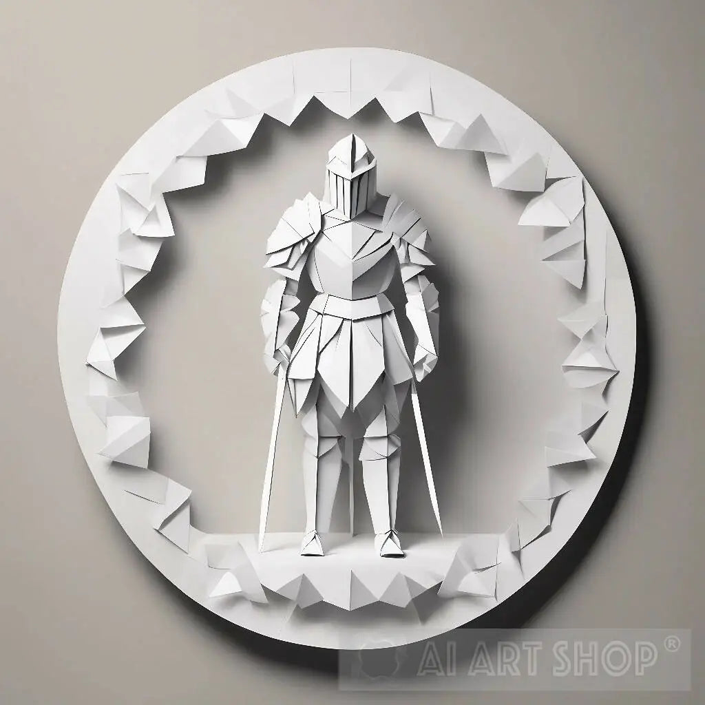 Origami English Knight in Armour