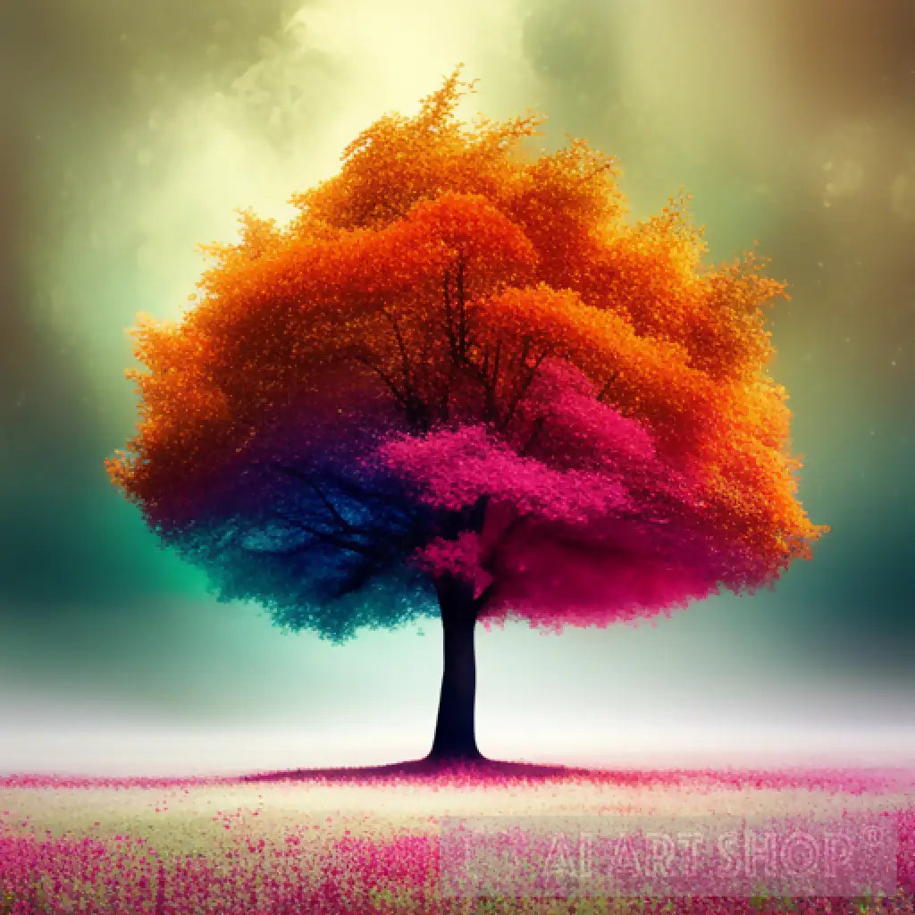 Otherworldly sky and tree