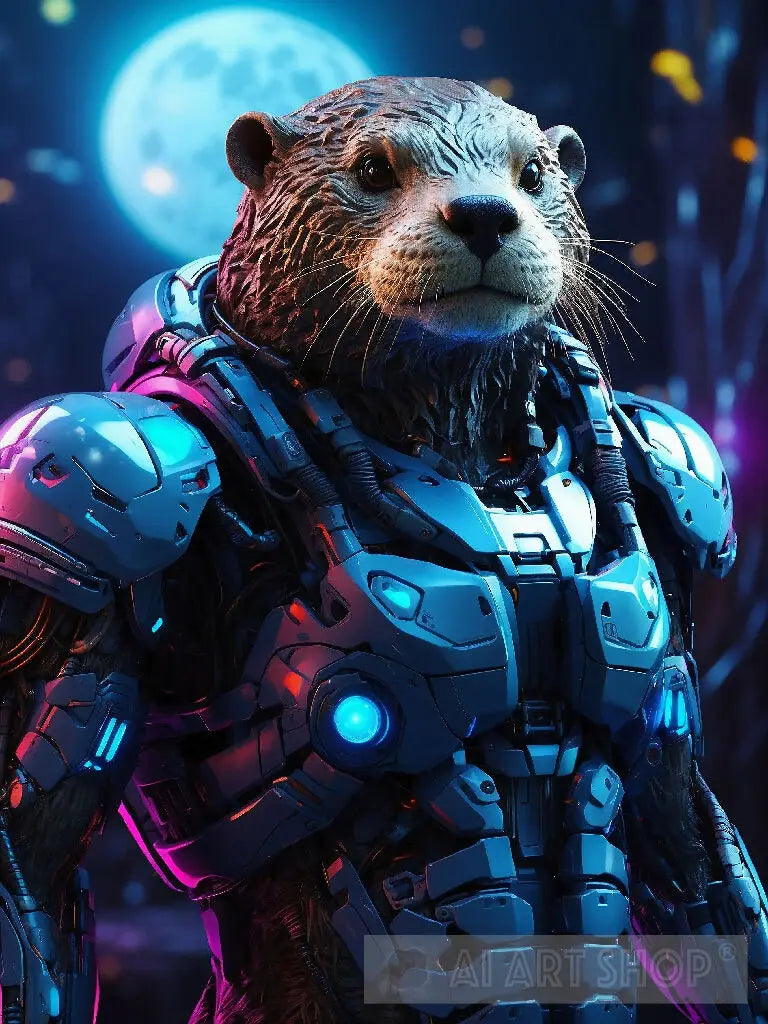 Otter in cyborg body #3