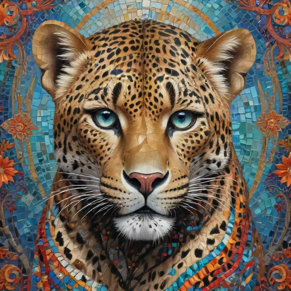 Mystical Mosaic Leopard