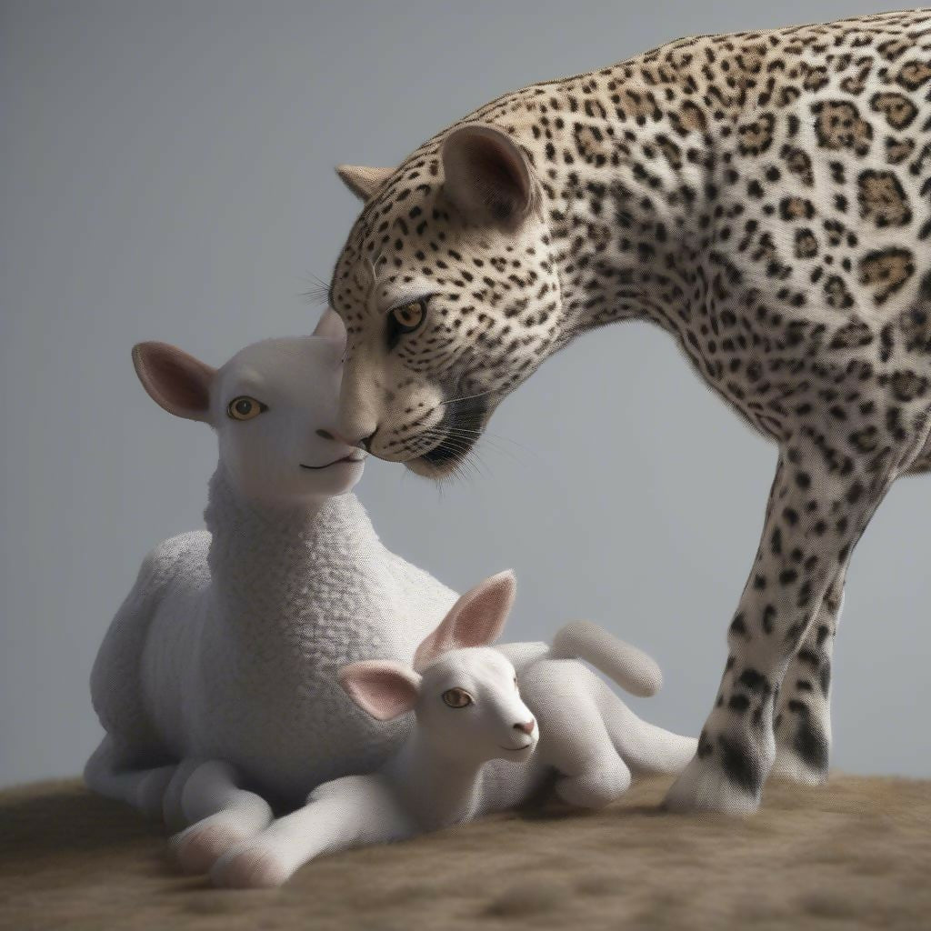 leopard and the lamb of god
