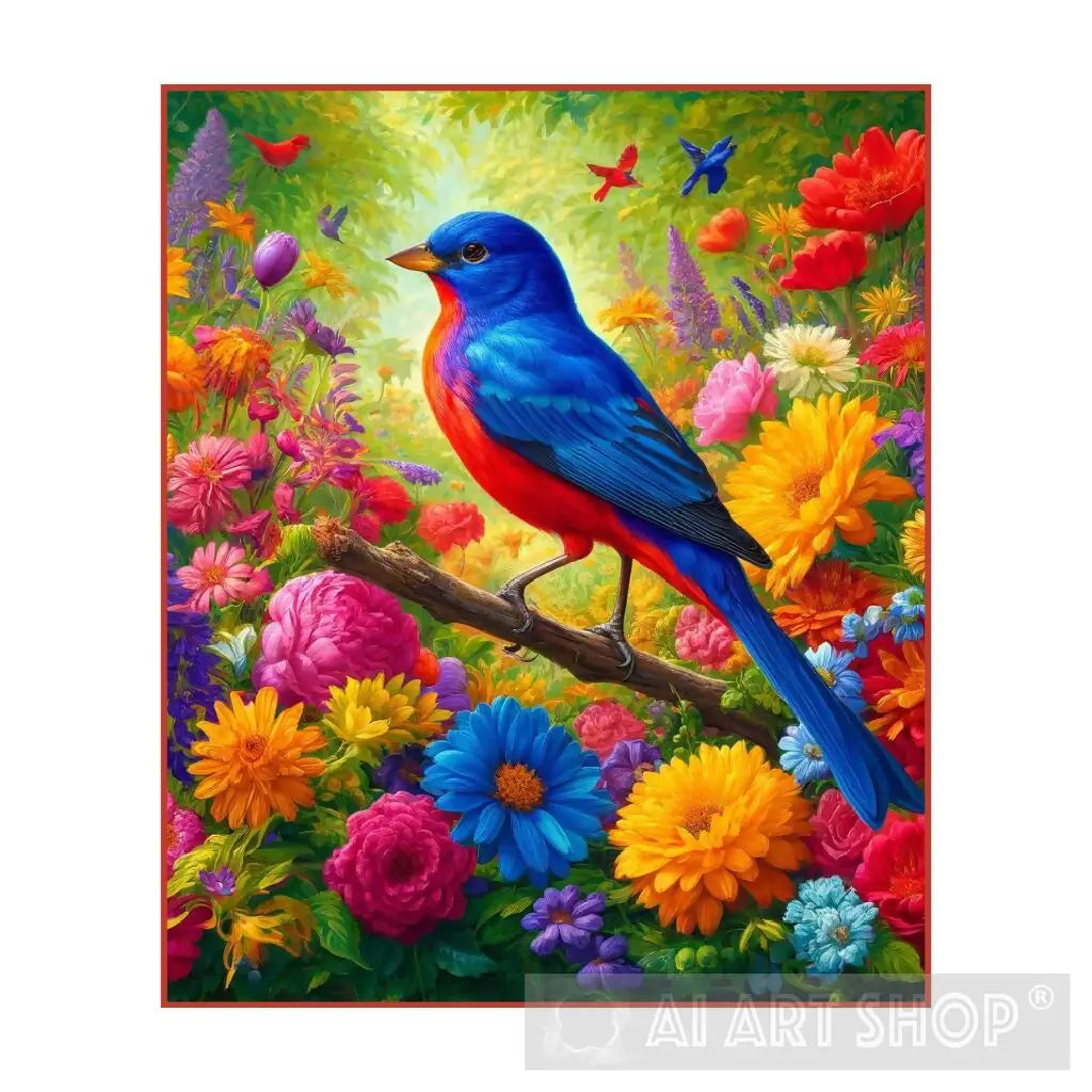 Nature's Living Rainbow: The Painted Bunting