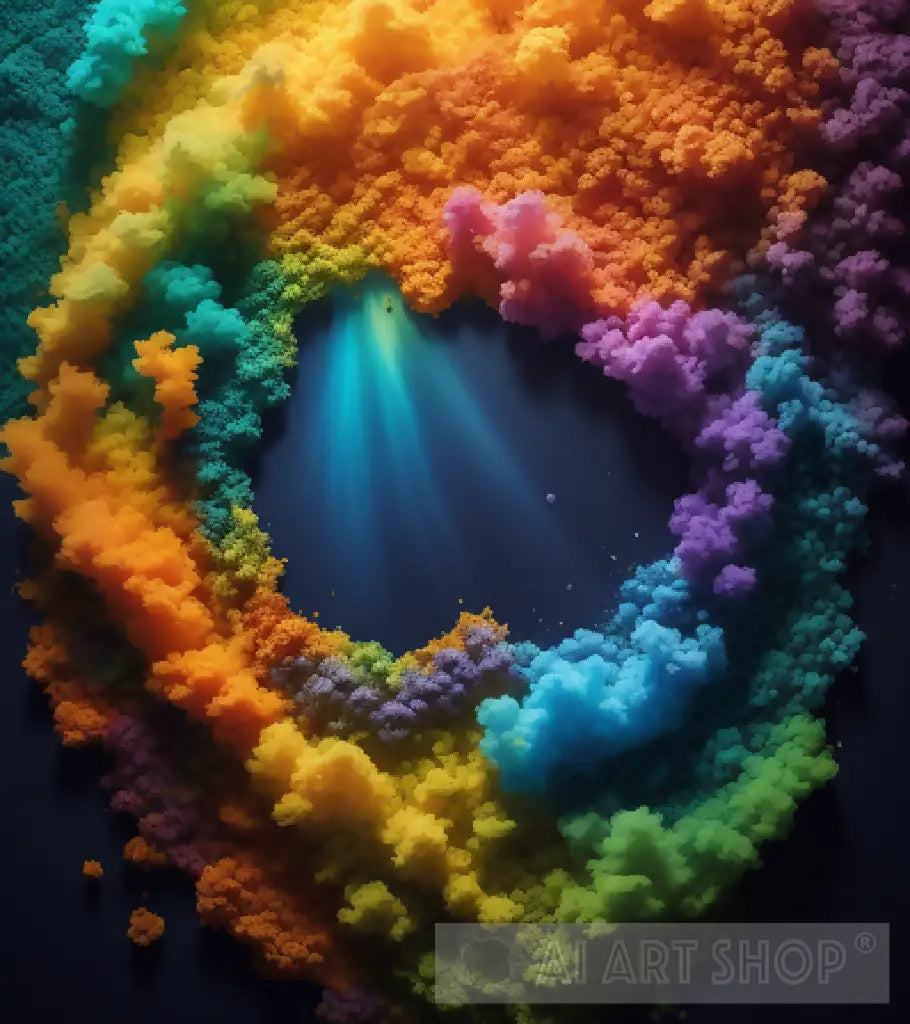 Colorful, air, paint, painting, art, ai art, colorful clouds, cloud...