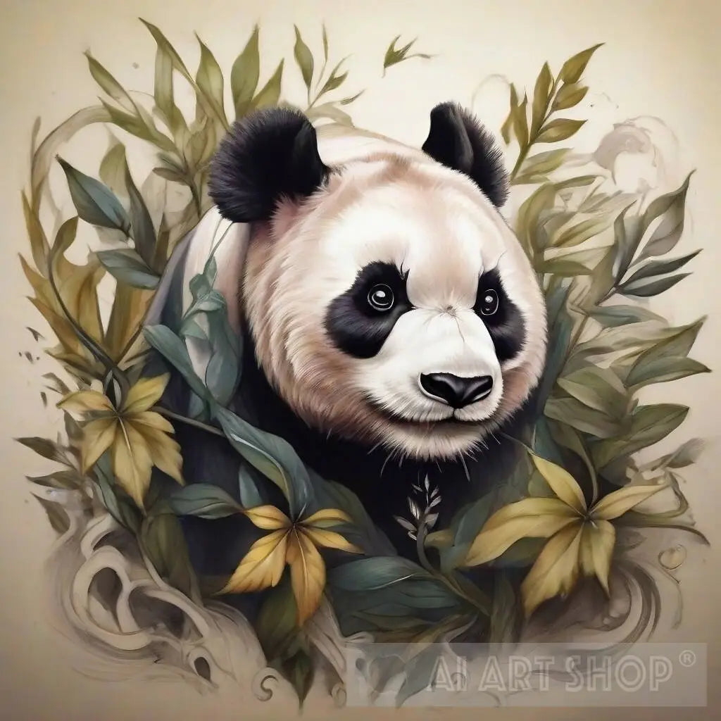 Panda, Panda Art, Wildlife Painting, Adorable Panda, Panda Admirati...