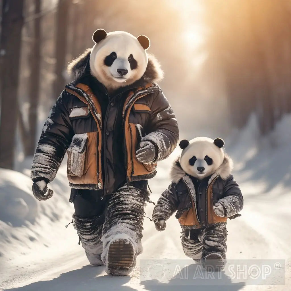 #panda #realistic #cutepanda #fatherandson #fashion #stylish