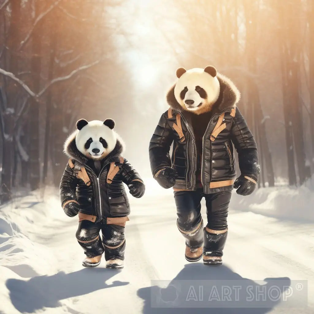 #panda #realistic #cutepanda #fatherandson #fashion #stylish