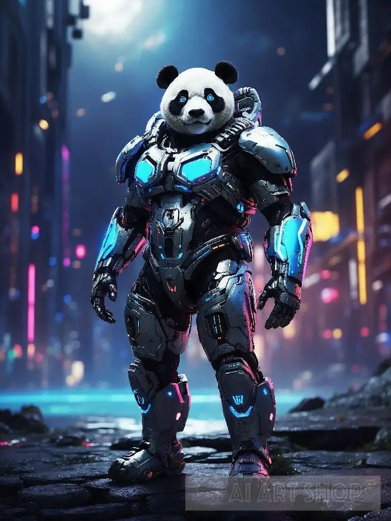 Panda in cyborg body #3