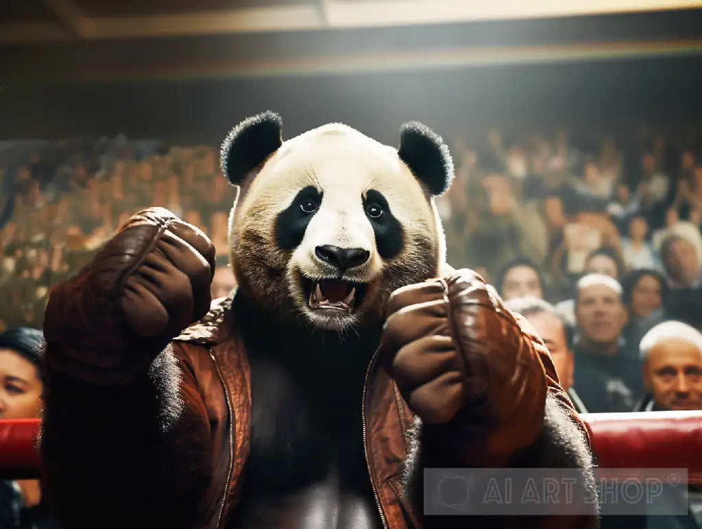 The Fighting Spirit of a Panda MMA Fighter