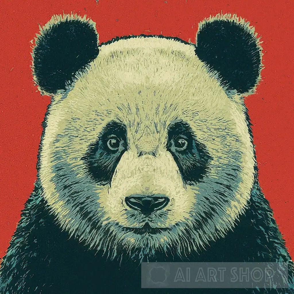Panda Portrait Pop Art II