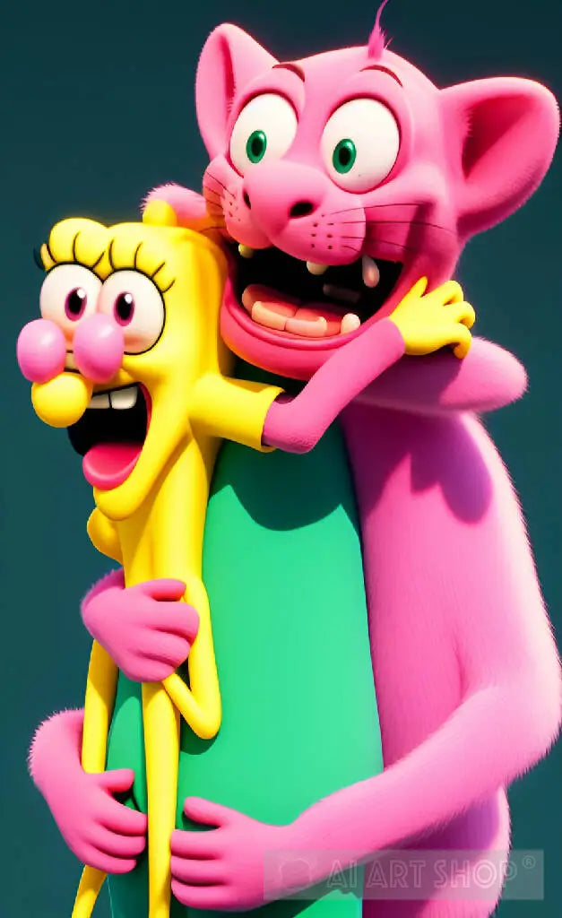 Spongebob and Pink Panther
