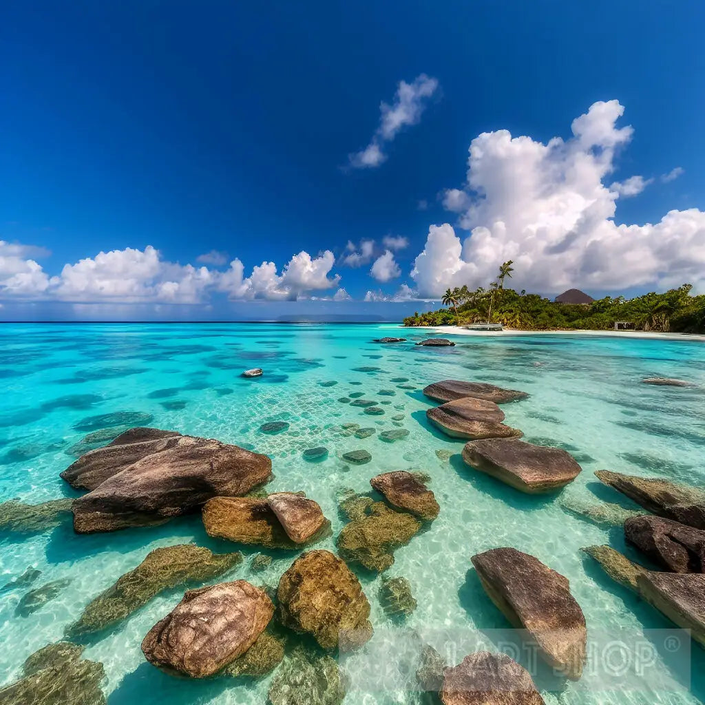 Tropical Paradise Escape Ocean Nature Caribbean Water Island