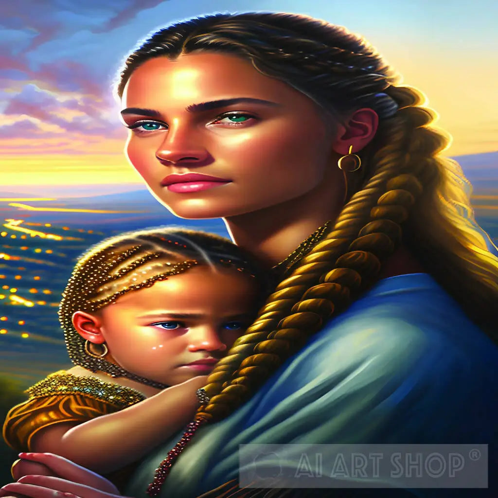 AI digital Portrait painting