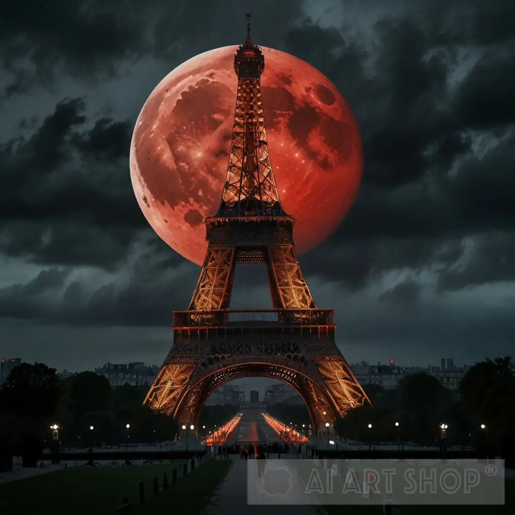 Paris and the Red moon