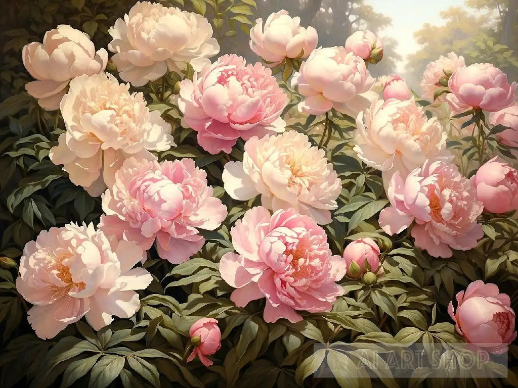 Peonies in the Shade