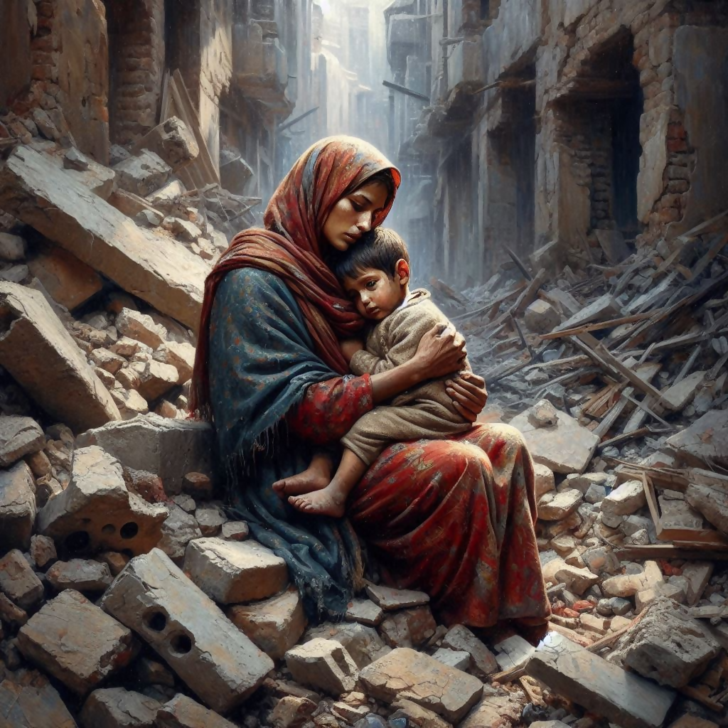 Mothers and children after war