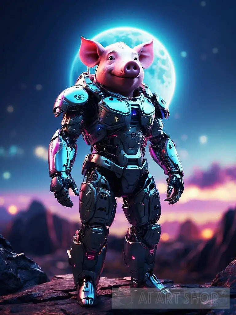 Pig in cyborg body #2