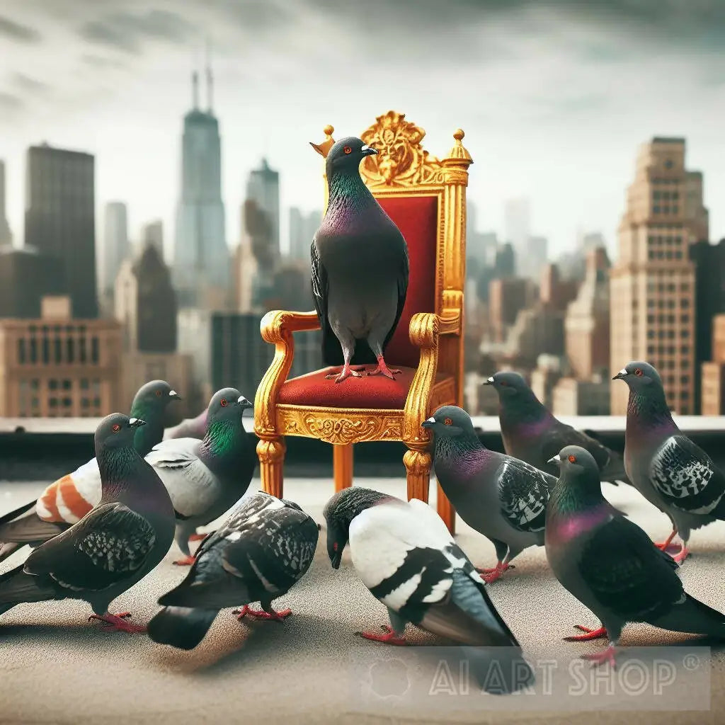 Pigeon King and His Subjects