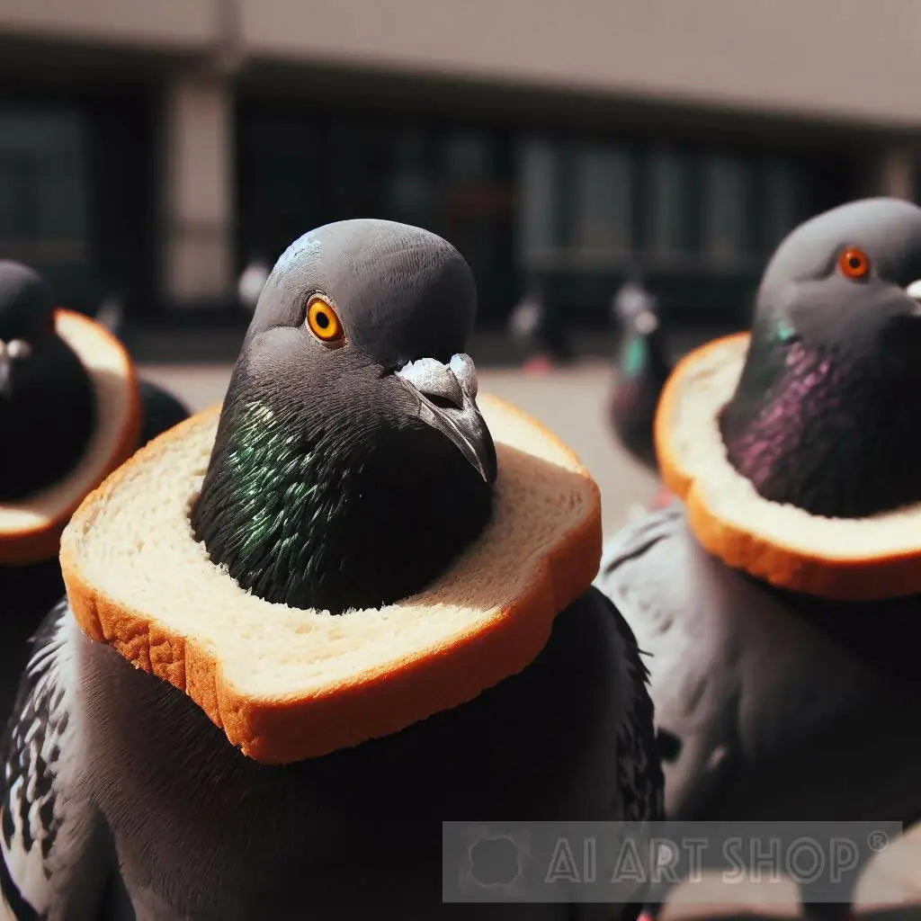 Pigeons and their Breadcrust Necklaces