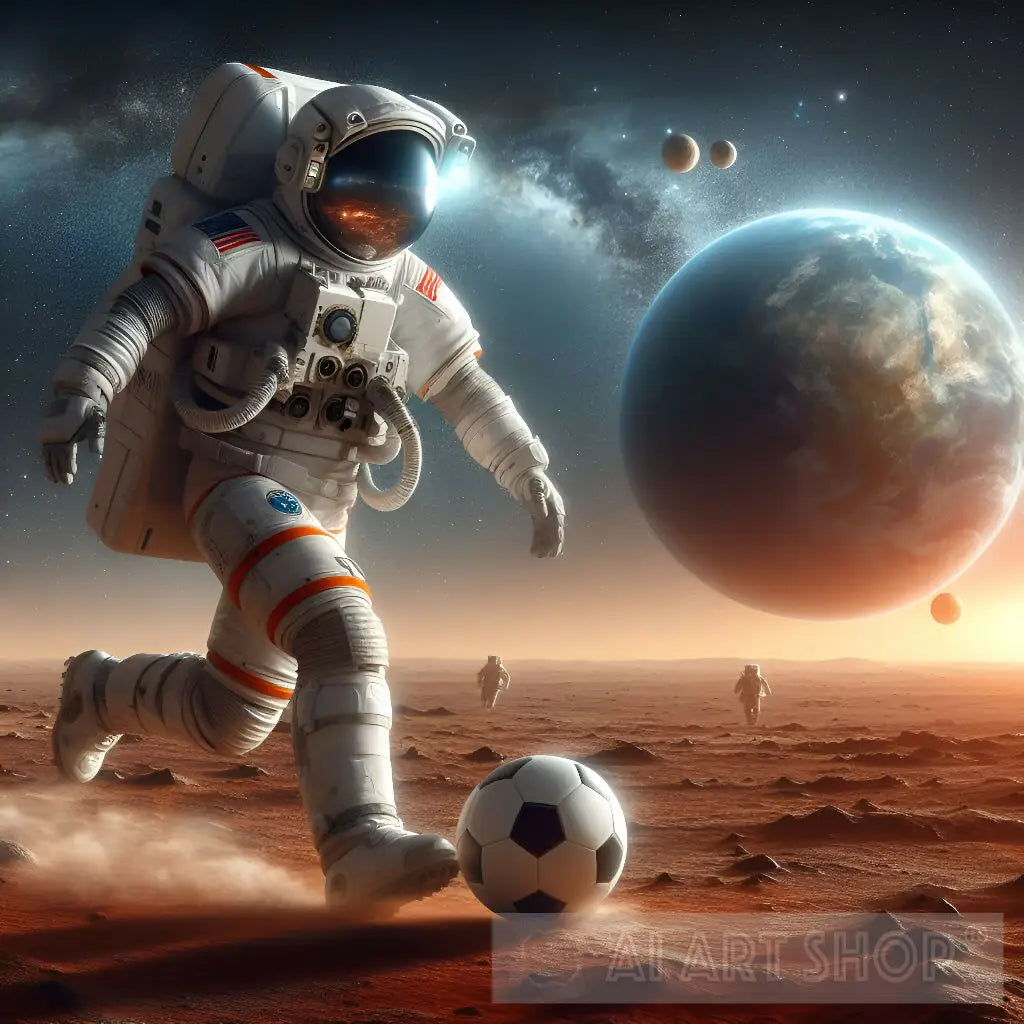 playing football on mars