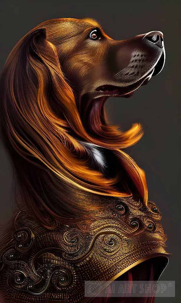 Portrait of a proud dog