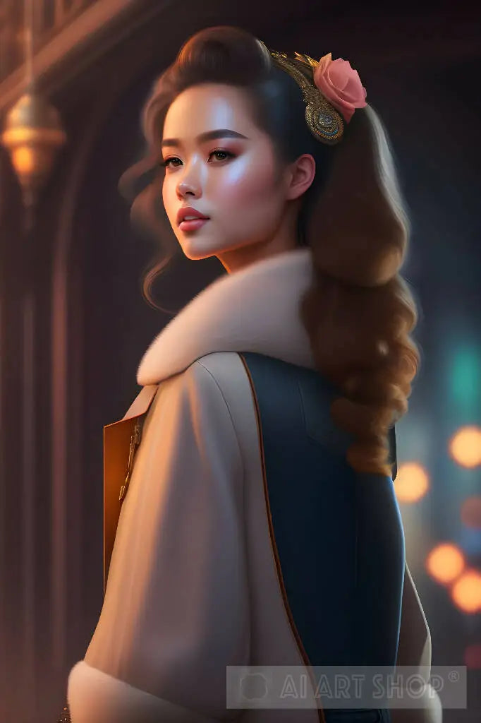 portrait of a woman in a dress